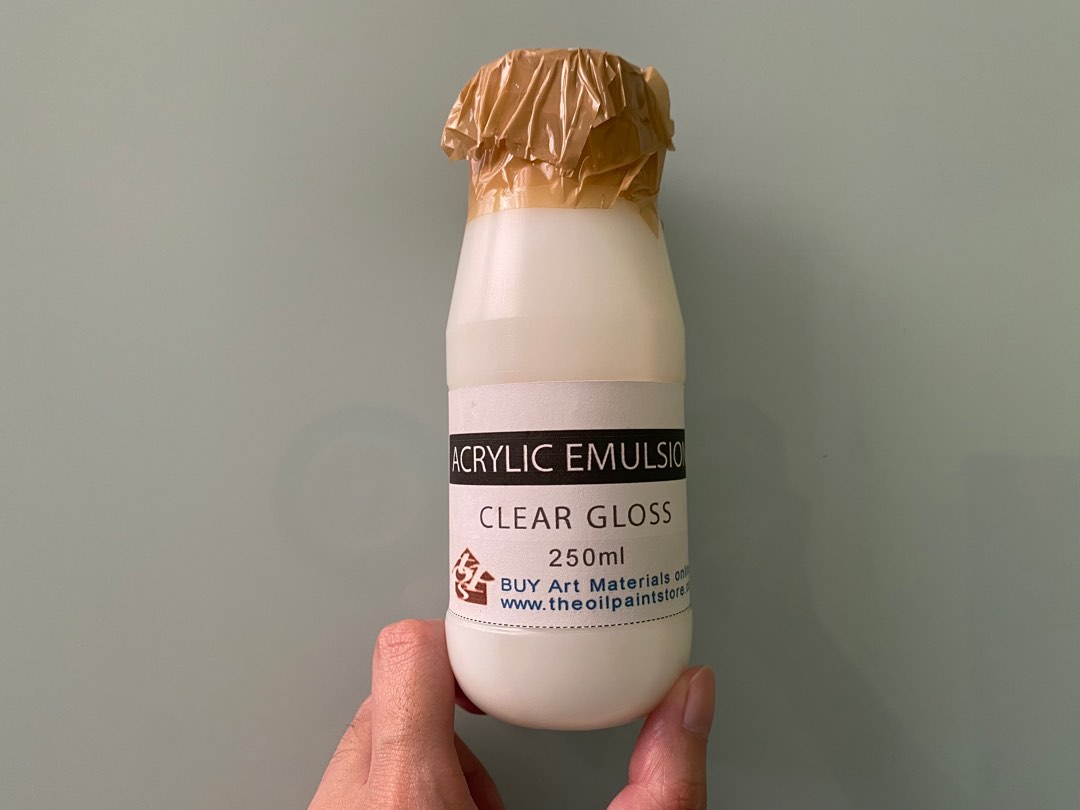 Acrylic Emulsion Clear Gloss 250ml, Hobbies & Toys, Stationary & Craft ...