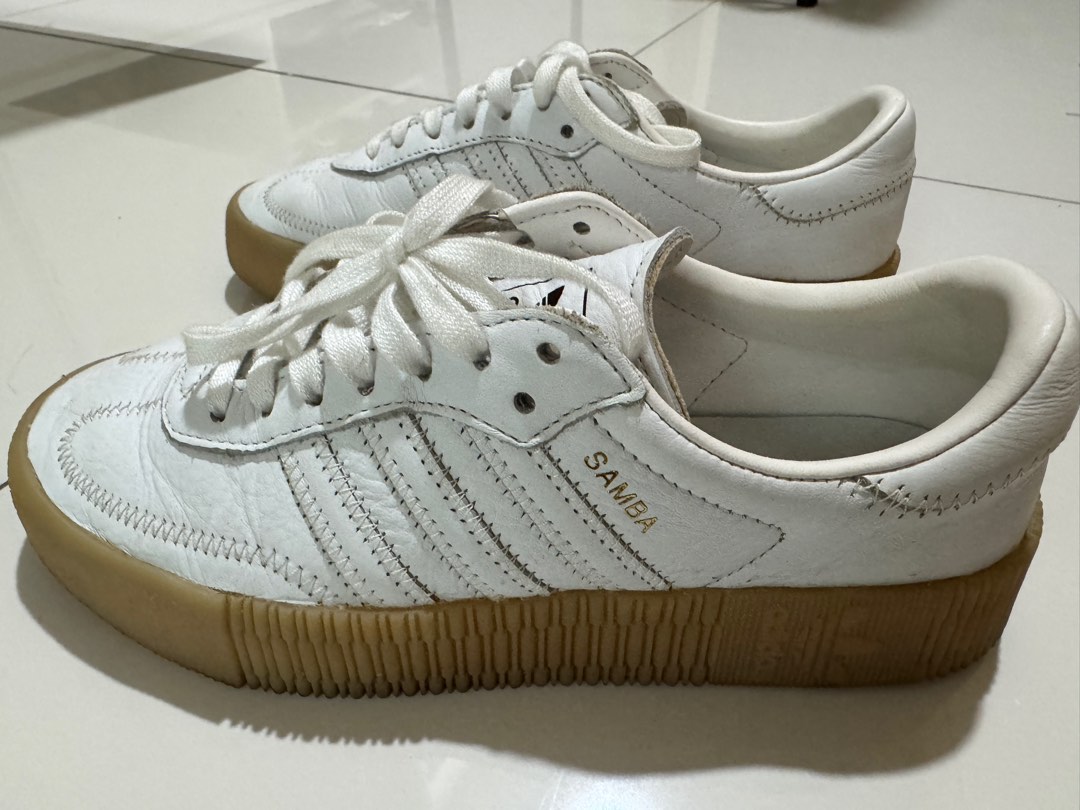 Adidas Samba All White, Women's Fashion, Footwear, Sneakers on Carousell