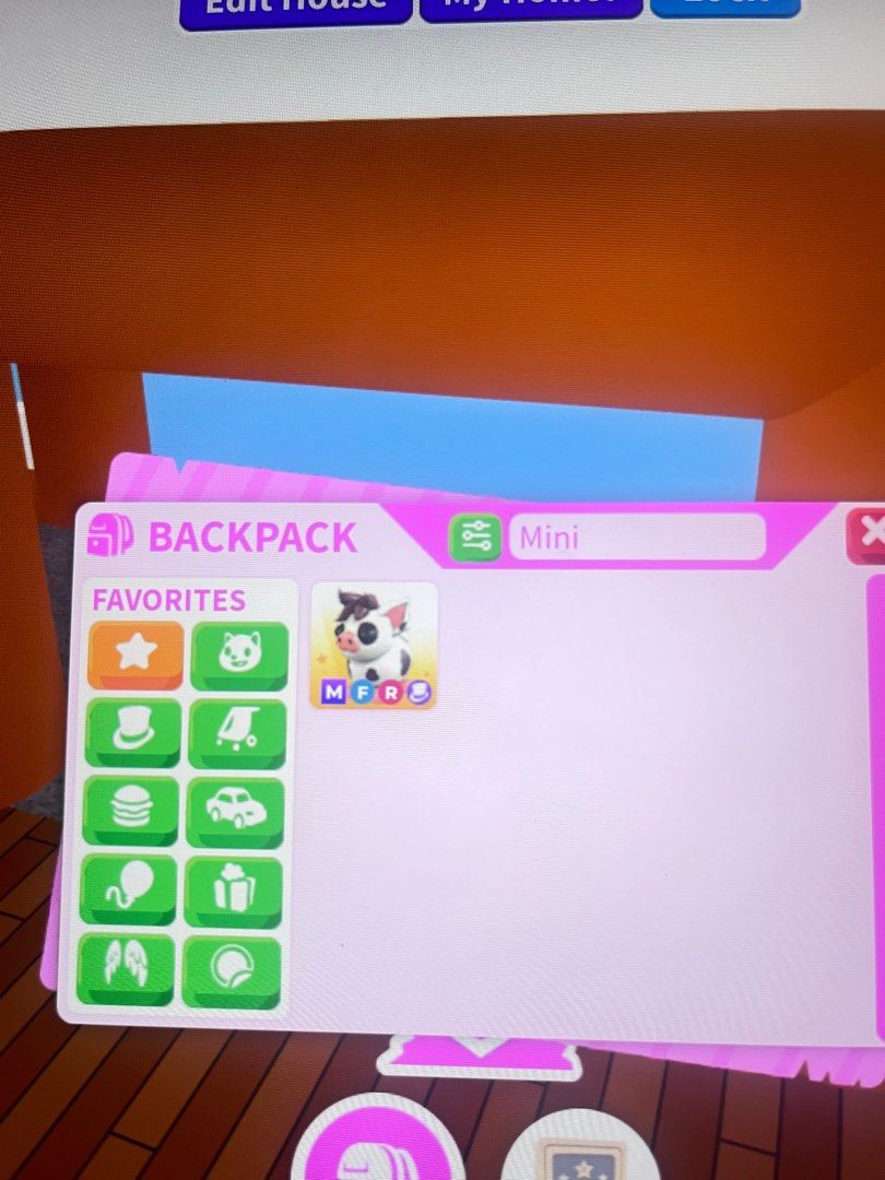 Adopt me mega mini pig exotic, Video Gaming, Video Games, Others on ...