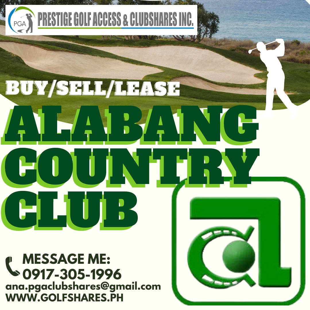 ALABANG COUNTRY CLUB - BUY/SELL/LEASE, Sports Equipment, Sports & Games ...