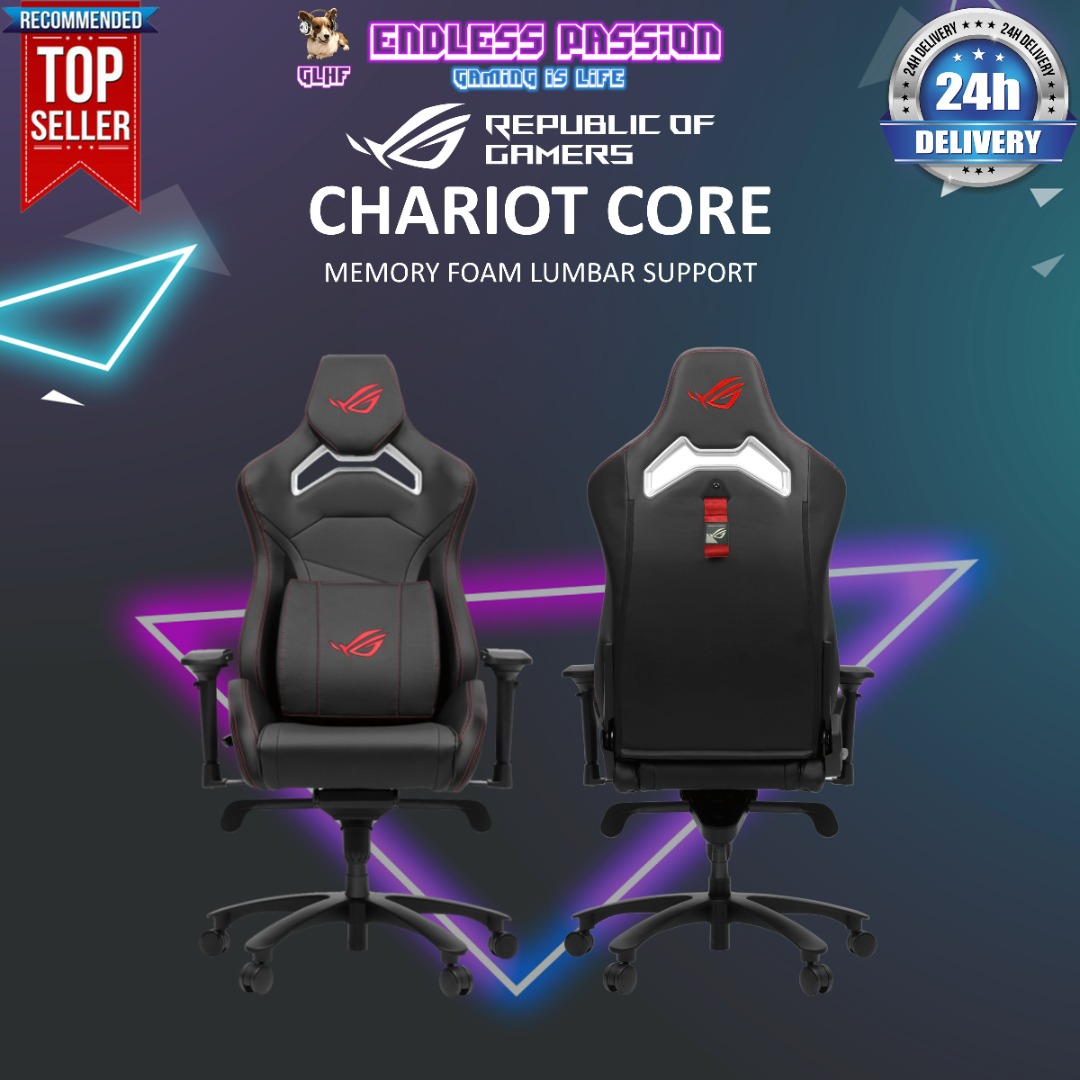 Asus ROG Chariot Core Gaming Chair-Default Title, Furniture & Home ...