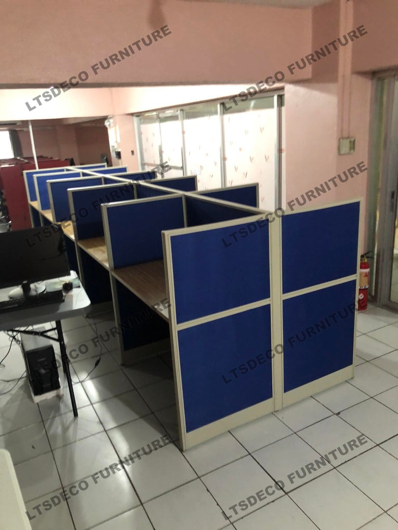 CALL CENTER TABLE OFFICE PARTITION, Furniture & Home Living, Office ...