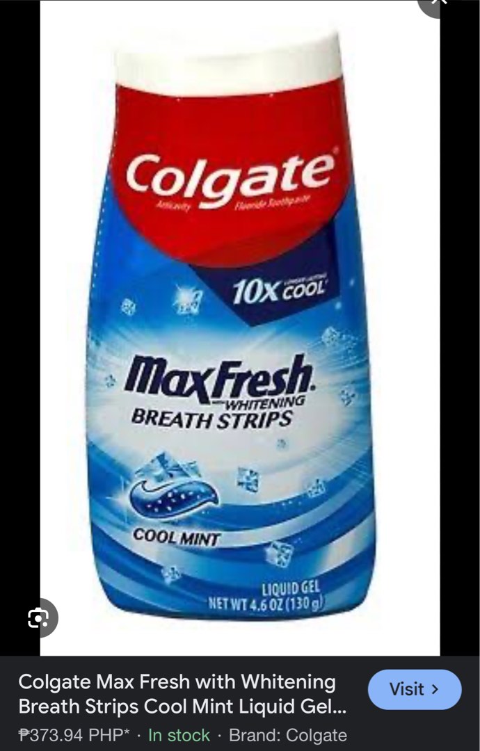 Colgate Max Fresh liquid Gel, Beauty & Personal Care, Oral Care on ...