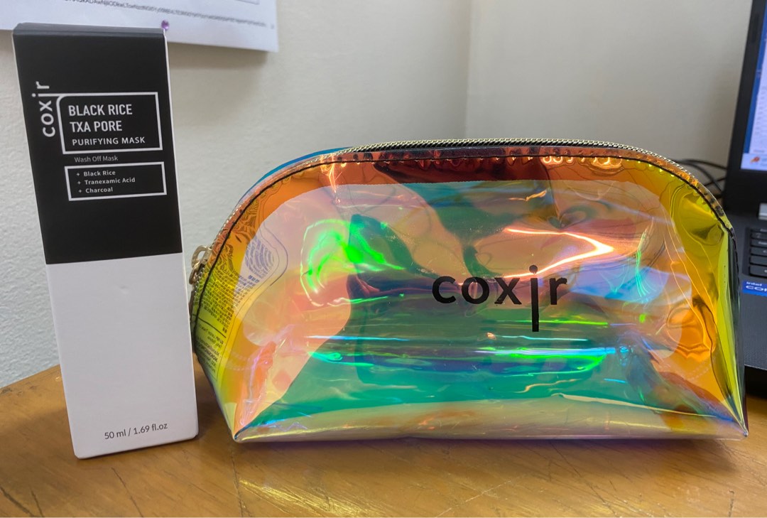 Coxir Black Rice TXA Pore Purifying Mask w/ free pouch, Beauty ...