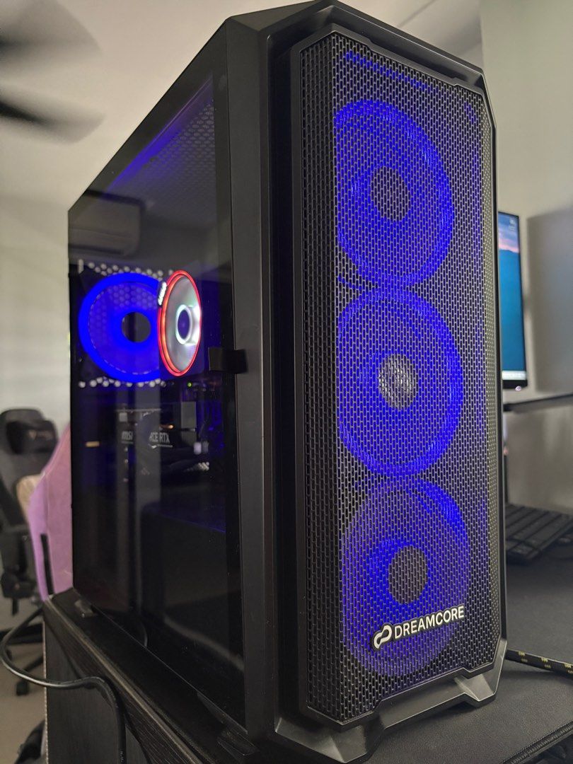 Dreamcore Custom Built Gaming PC Desktop Computer CPU RYZEN 5 Processor Storage NVMe M.2 SSD 1TB ...