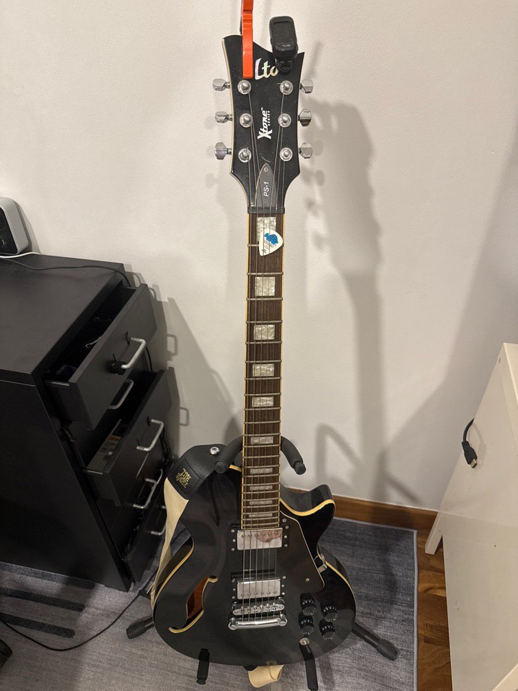Esp ltd xtone ps-1 semi-hollow electric guitar, Hobbies & Toys, Music ...