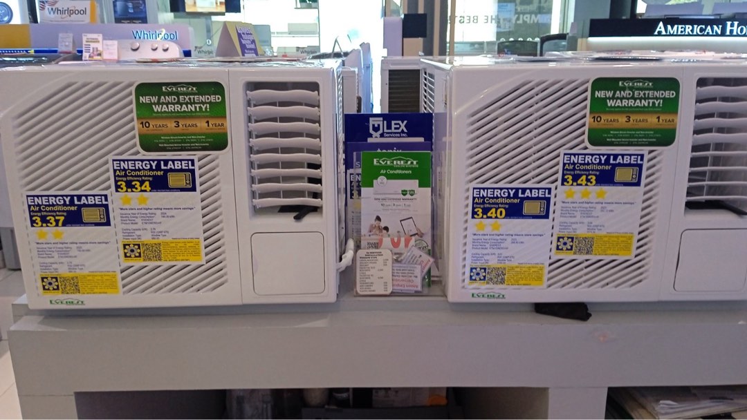 EVEREST WINDOW TYPE AIR CONDITIONER, TV & Home Appliances, Air ...