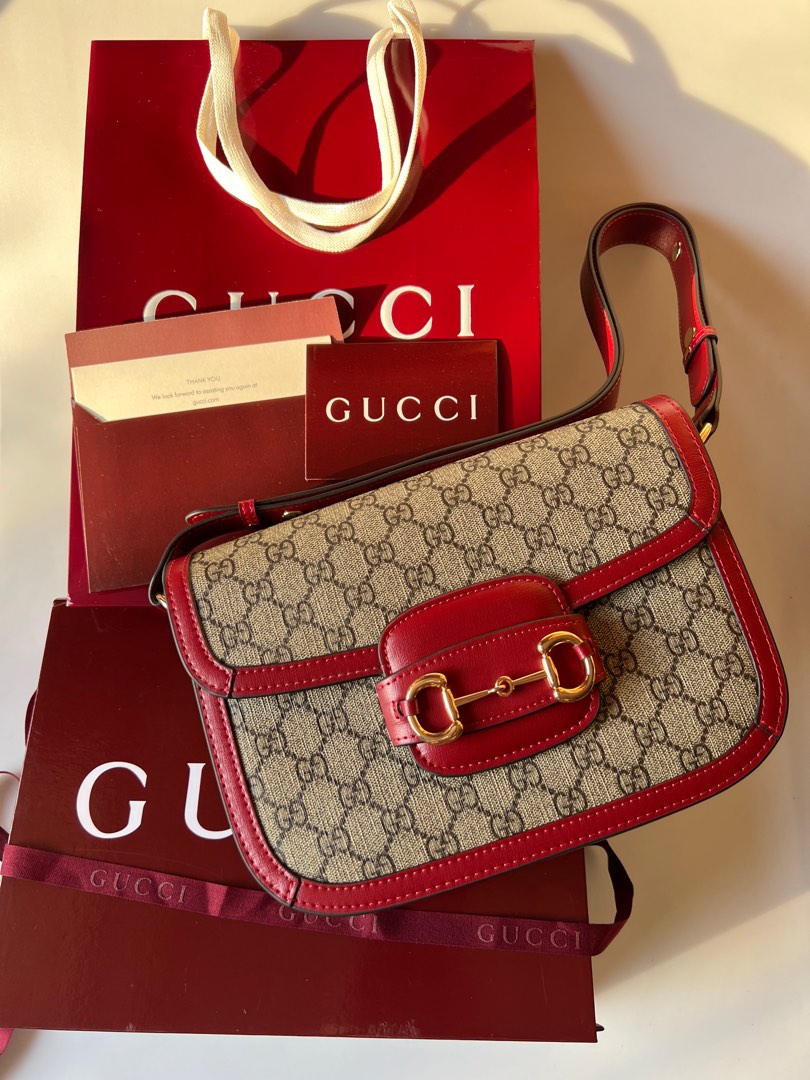 GG Supreme Monogram Azalea Horsebit 1955, Women's Fashion, Bags ...