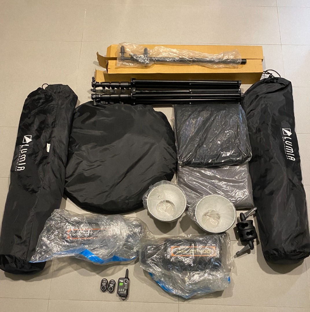 Godox Strobes Lumia Softbox Stands Backdrops Studio Equipment ...