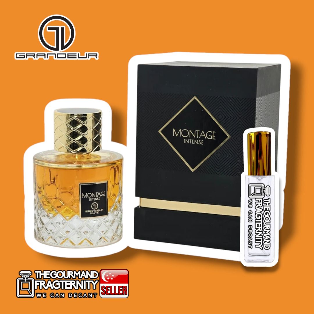GRANDEUR ELITE Montage Intense Eau de Parfum 100ml, Free Extra 10ml ...