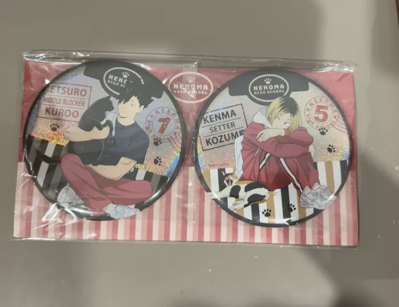 Haikyuu kenma kuroo badges set, Hobbies & Toys, Memorabilia ...