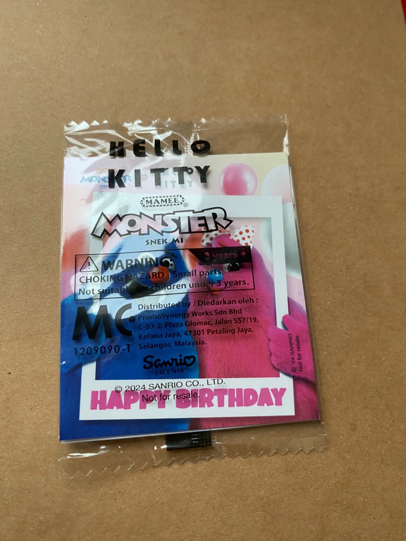 Hello Kitty X Mamee Monster Limited Edition Card, Hobbies & Toys ...
