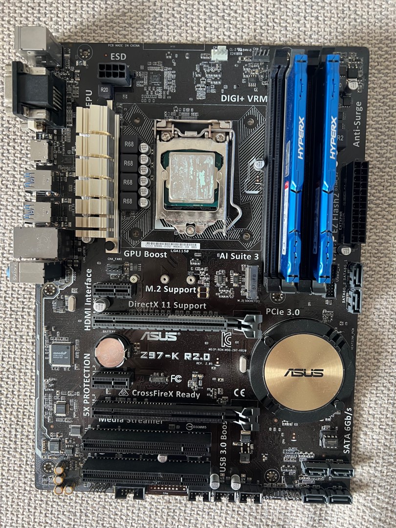 Intel i7-4790 with ASUS Z97-K CPU Motherboard WiFi Card, Computers ...