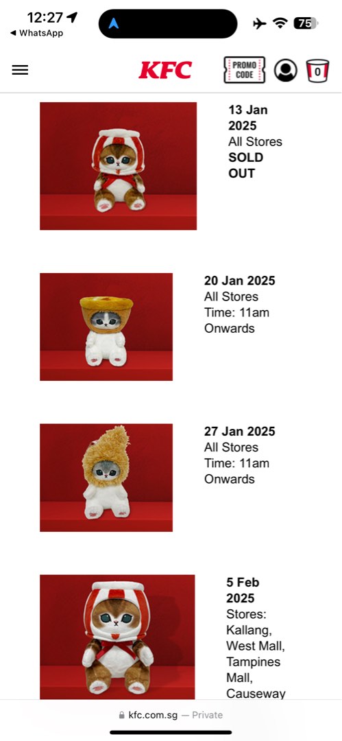 KFC mofusand drum stick (New), Hobbies & Toys, Toys & Games on Carousell