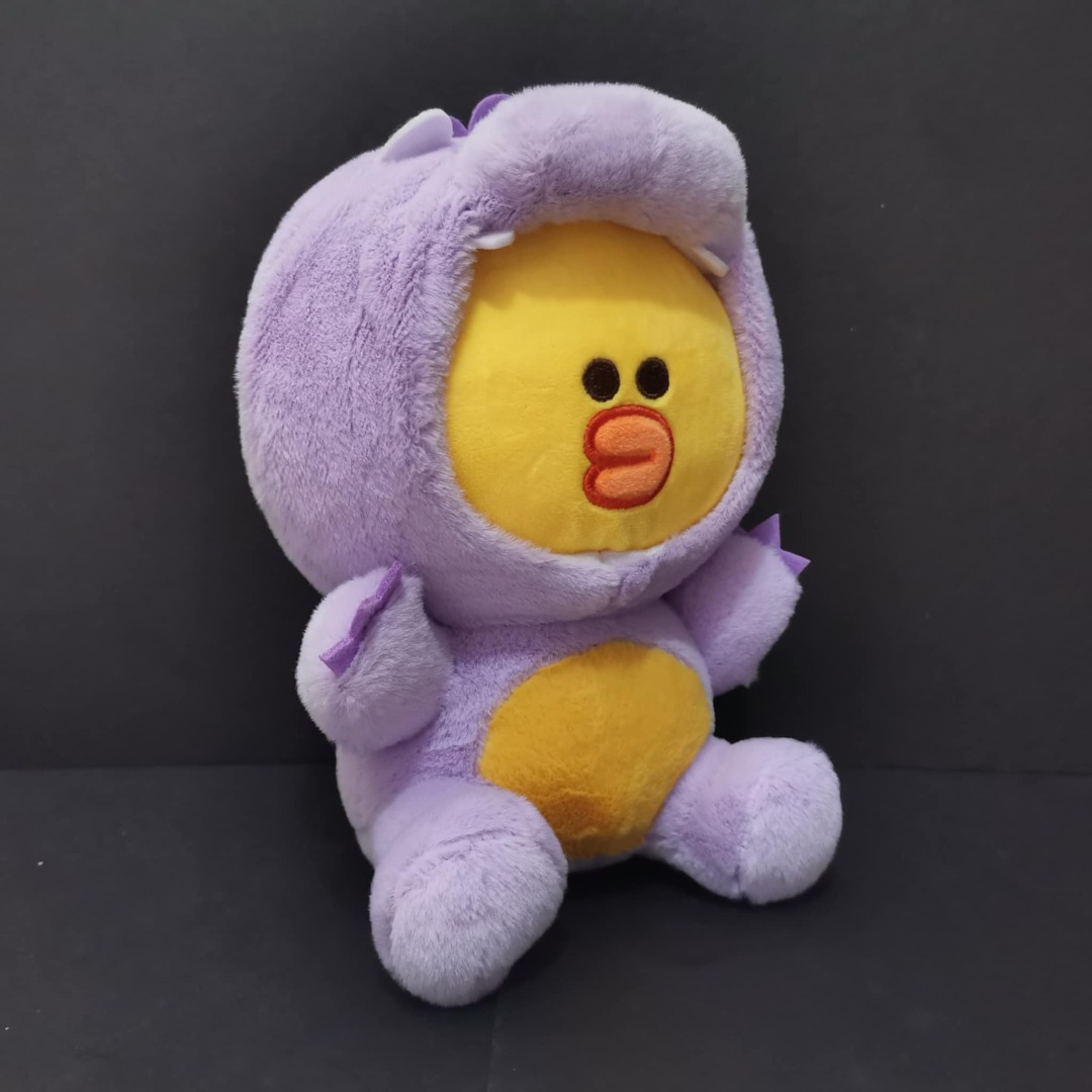 LINE Friends Sally Duck x Dinosaur Plush (Free Shipping), Hobbies ...