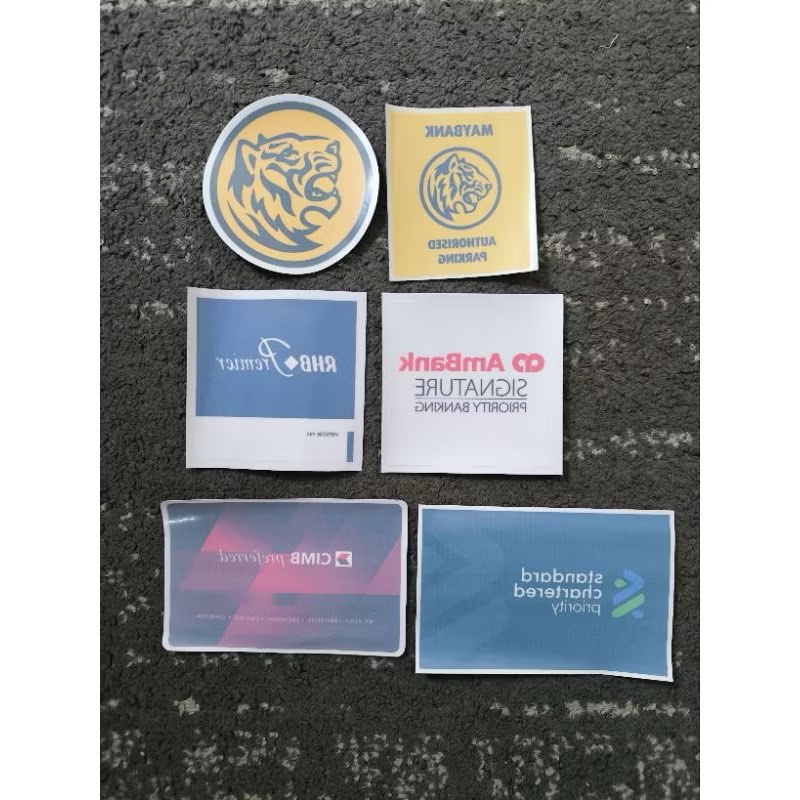 Malaysia Bank Car Sticker ambank cimb maybank, Hobbies & Toys ...