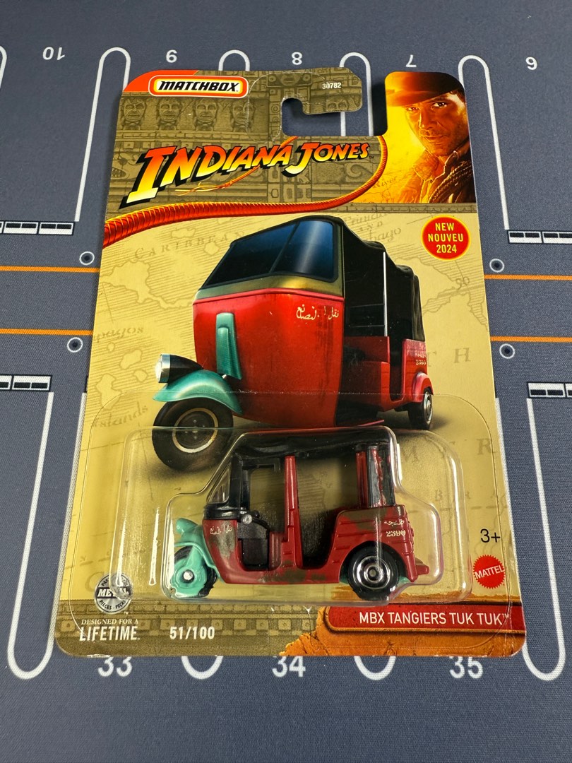 Matchbox Tuk Tuk Indiana Jones, Hobbies & Toys, Toys & Games on Carousell