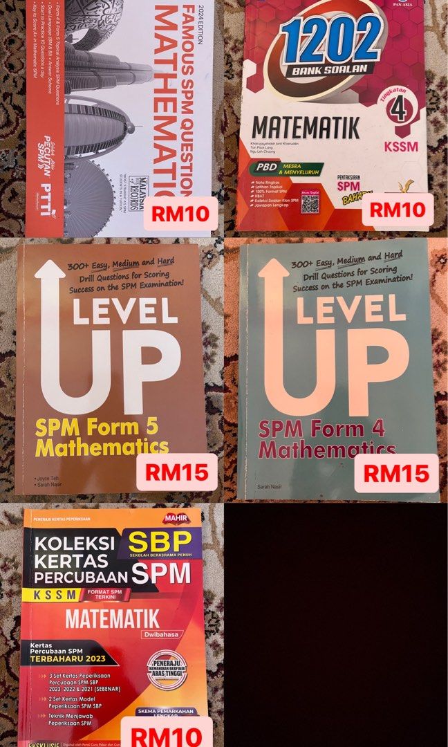Matematik SPM Workbooks, Hobbies & Toys, Books & Magazines, Assessment ...