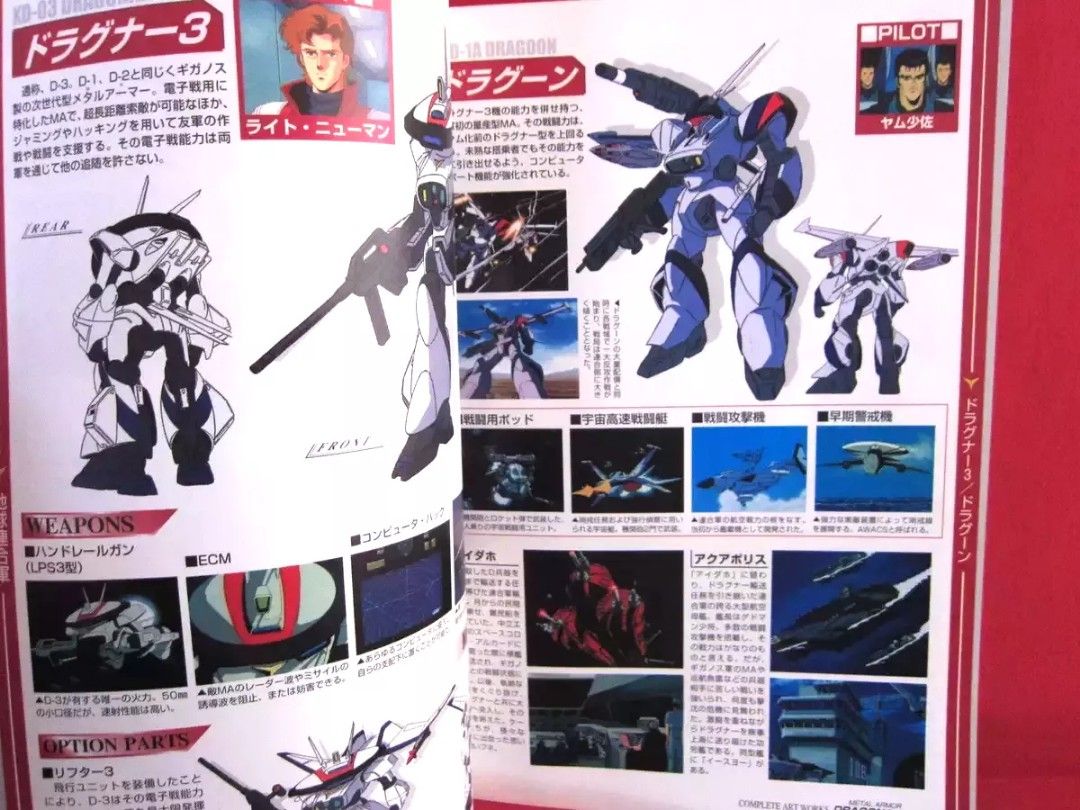 METAL ARMOR DRAGONAR Complete Artworks Artbook SRW Gundam Japan ...