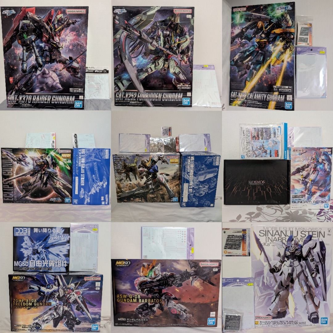 MG FM 1/100 Gundam | Buster, Strike Rouge, Zaku Gunner, Raider, Eclipse ...