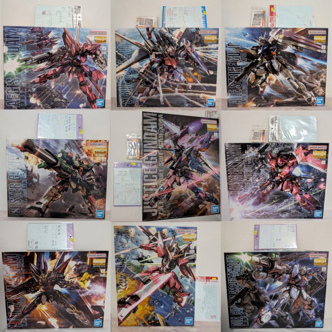 MG FM 1/100 Gundam | Buster, Strike Rouge, Zaku Gunner, Raider, Eclipse ...