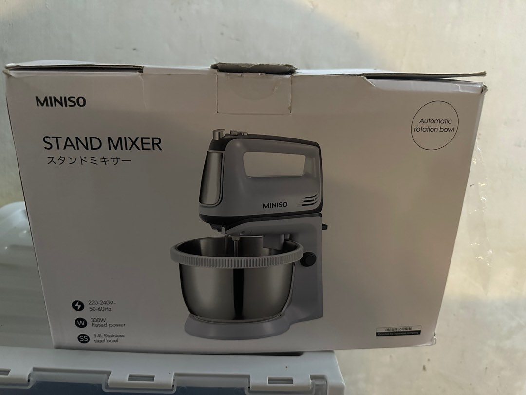 Miniso Stand Mixer 廚師機, 家庭電器, 廚房電器, 打蛋器及廚師機 - Carousell