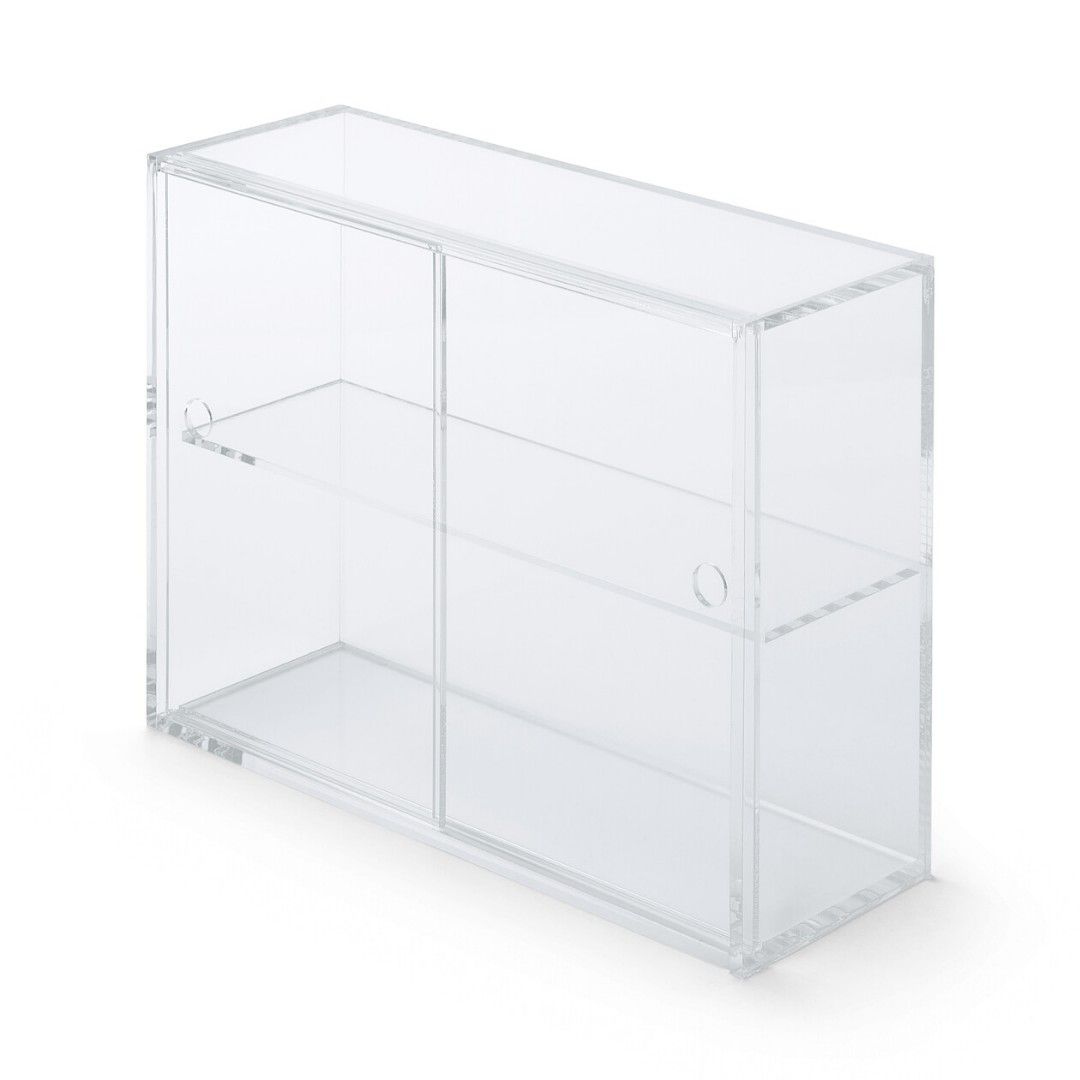 Muji Acrylic Display Case With Sliding Doors (S), Hobbies & Toys ...
