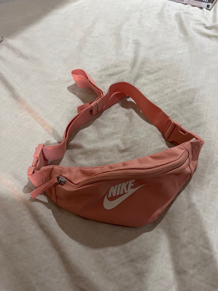 Nike 1L Light Pink Heritage Waist Bag Fanny Pack, Women's Fashion, Bags ...