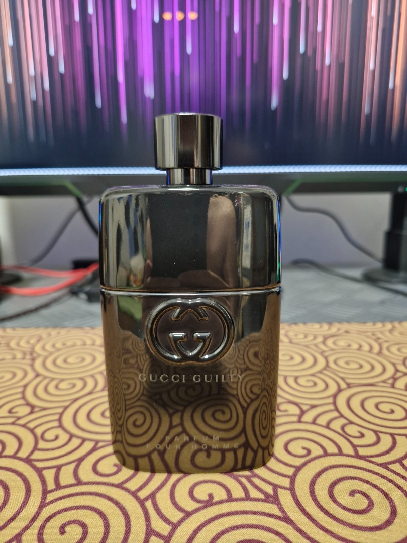 [No Box][Partial Bottle] Gucci Guilty Pour Homme Parfum 90ml, Beauty & Personal Care, Fragrance ...