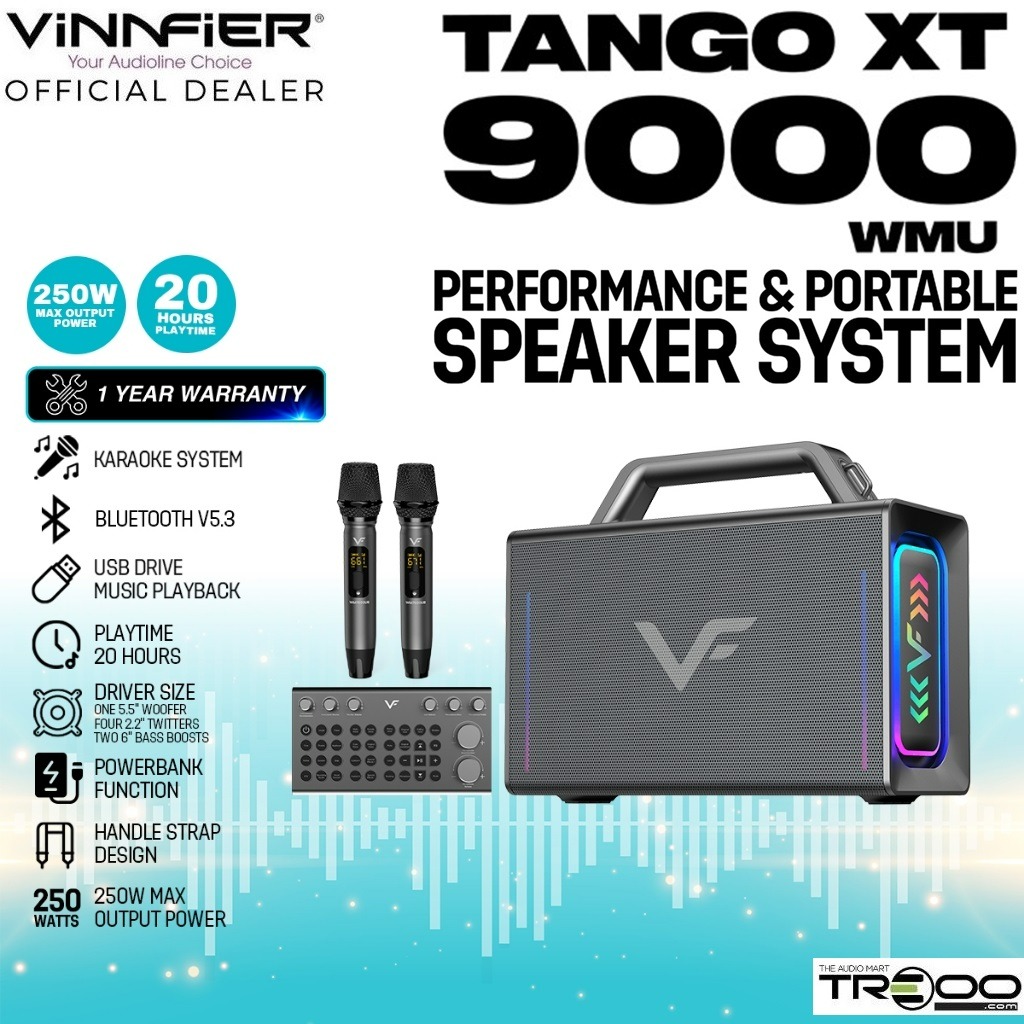[Official]($10 Cashback!) Vinnfier Tango XT9000 WMU Wireless Bluetooth ...