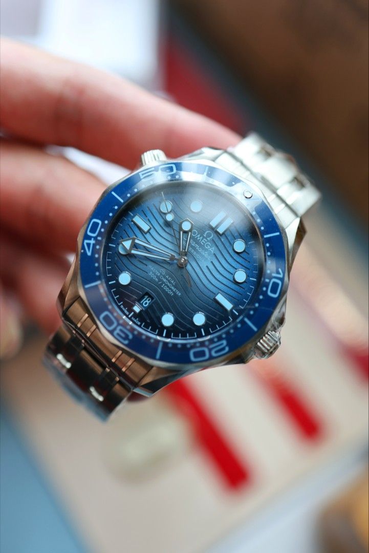 omega seamaster 300 75th anniversary edition summer blue (brand new), Luxury, Watches on Carousell