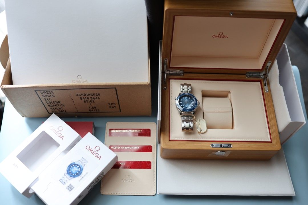 omega seamaster 300 75th anniversary edition summer blue (brand new ...