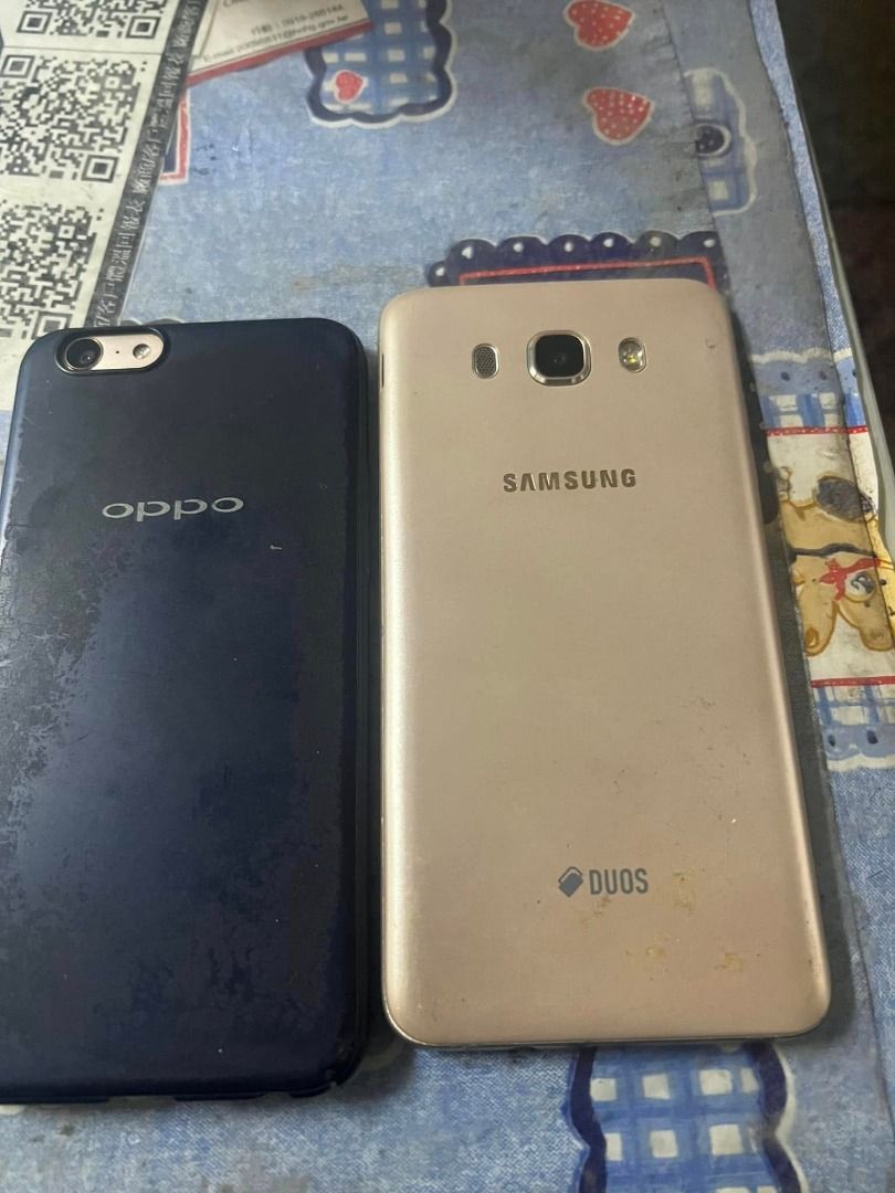 OPPO(型號不清楚)+三星J56 兩隻手機 粗估判斷 圖形鎖 零件機出售(別問正常使用的問題+我只當它拆零件機維修+升級使用) 內部有沒有 ...
