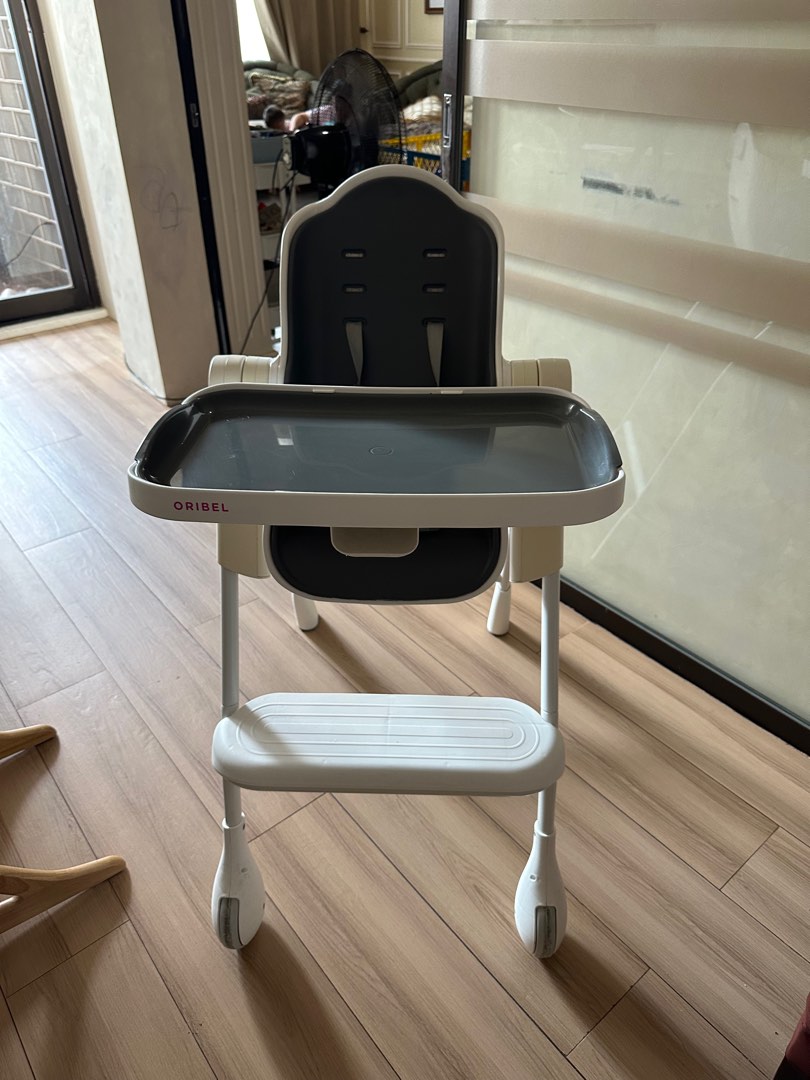 Oribel Cocoon High Chair - Color Slate Gray, Babies & Kids, Nursing ...