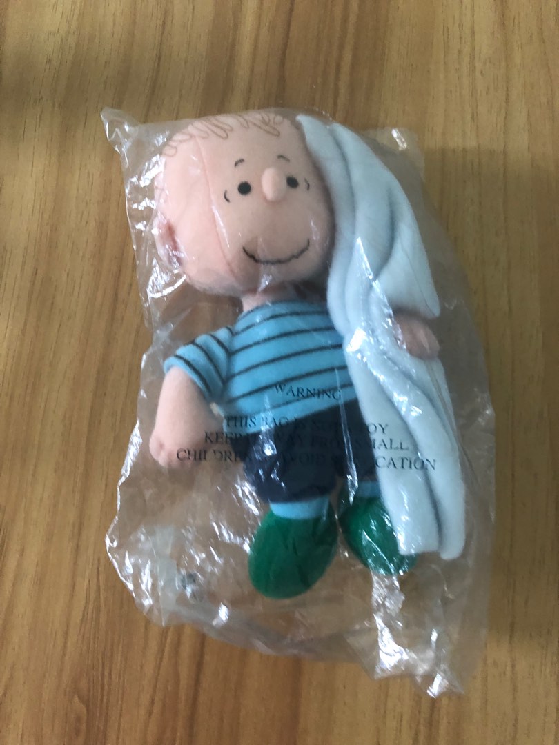 Peanuts Linus Soft Toy Plush Doll with Blanket Singapore Airlines ...