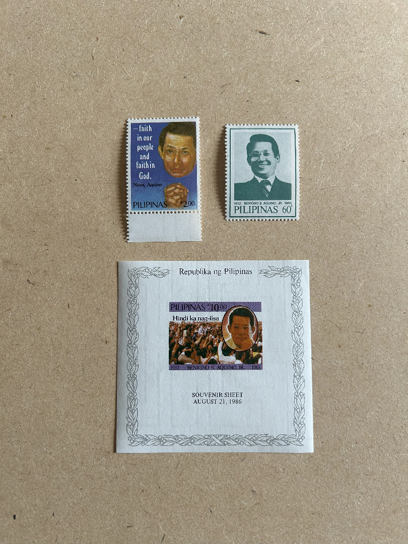 Philippine Stamps Set : 1986 3rd Death Anniversary of Sen. Ninoy Aquino ...
