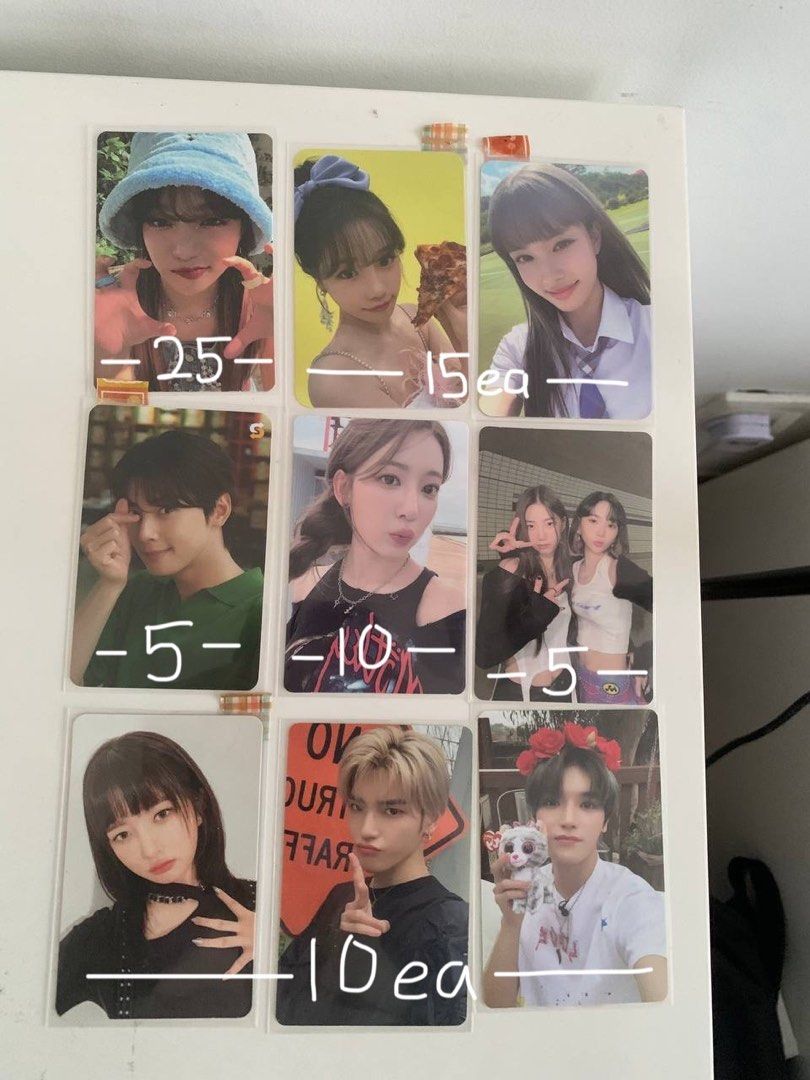 photocard jo yuri cha eunwoo lesserafim ive nct taeyong stayc, Hobbies ...