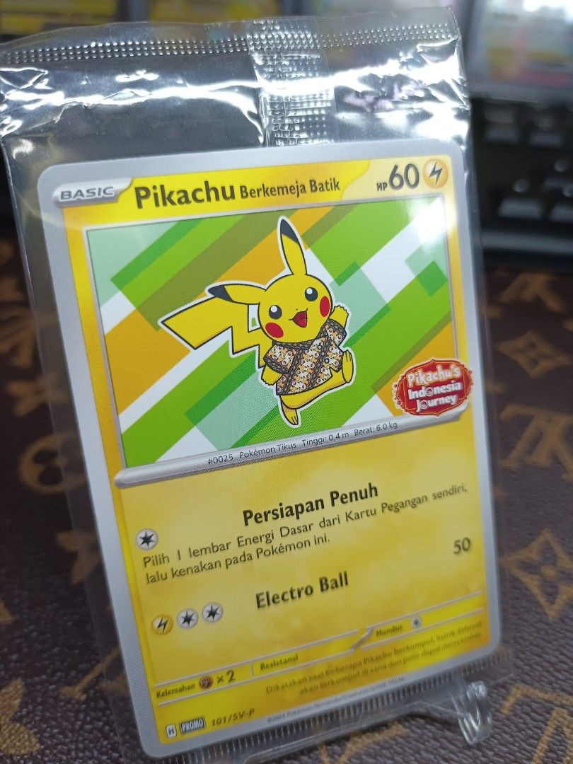 Pikachu Batik (SEALED) Promo 101/SVP Indonesia Journey Stamped Pokemon ...