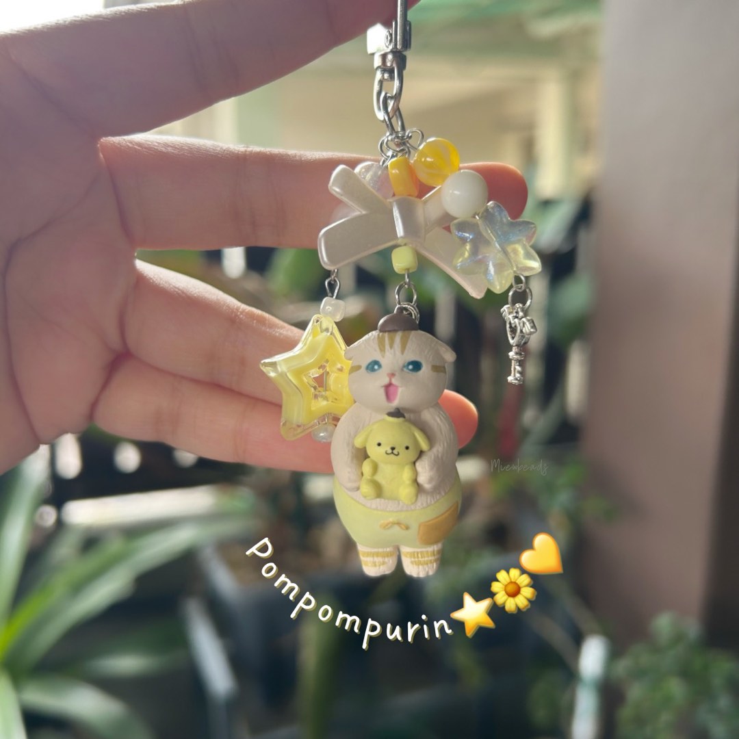 Pompompurin x Mofusand Keychain, Women's Fashion, Jewelry & Organisers ...