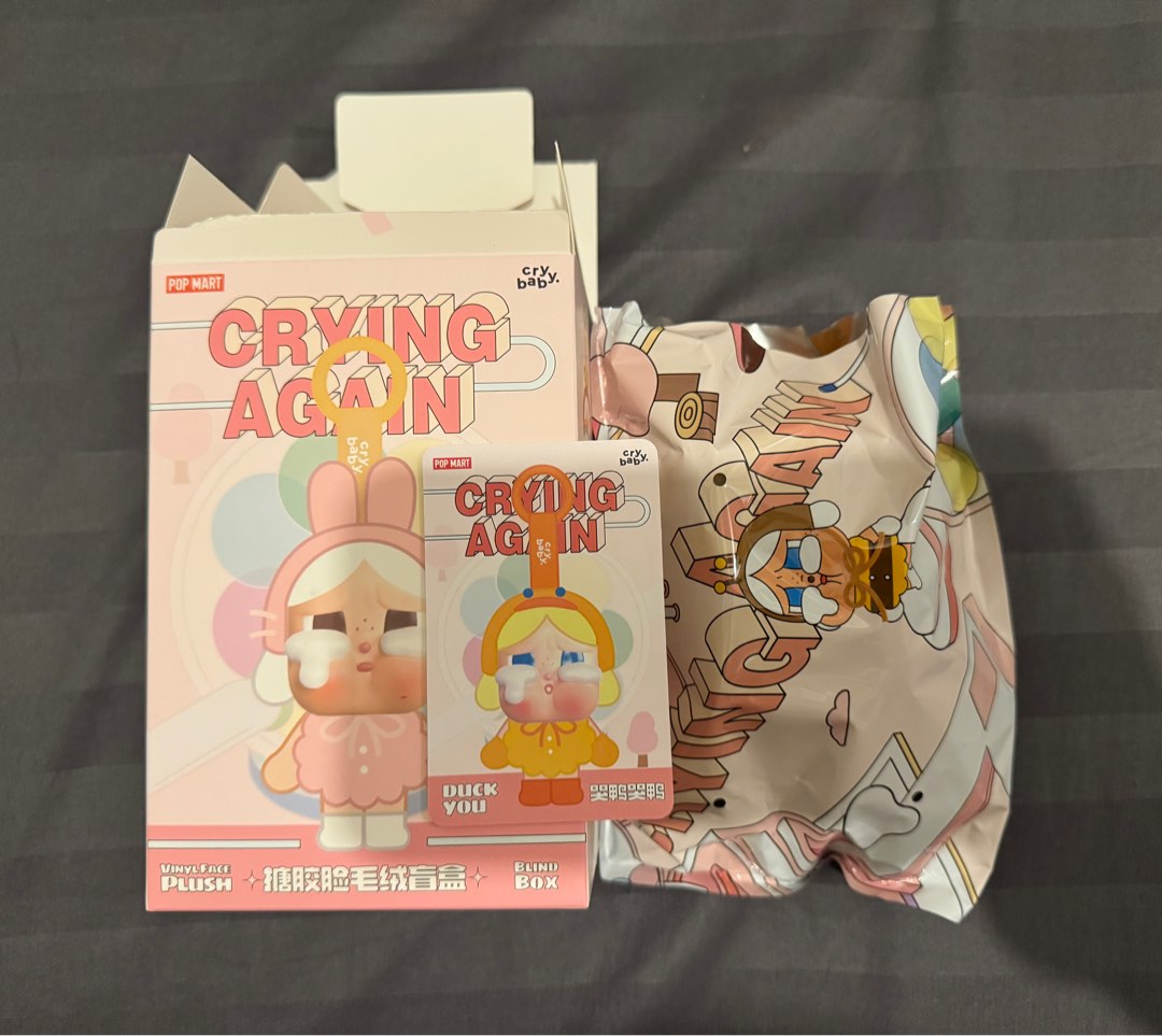 Popmart Crying Again (Duck You), Hobbies & Toys, Toys & Games on Carousell