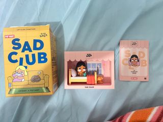 Popmart Crybaby Sad Club Pillow, Hobbies & Toys, Memorabilia ...