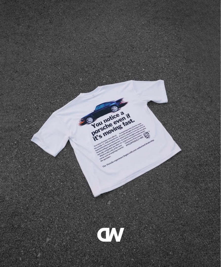 Porsche Boxy Tee, Men's Fashion, Activewear on Carousell