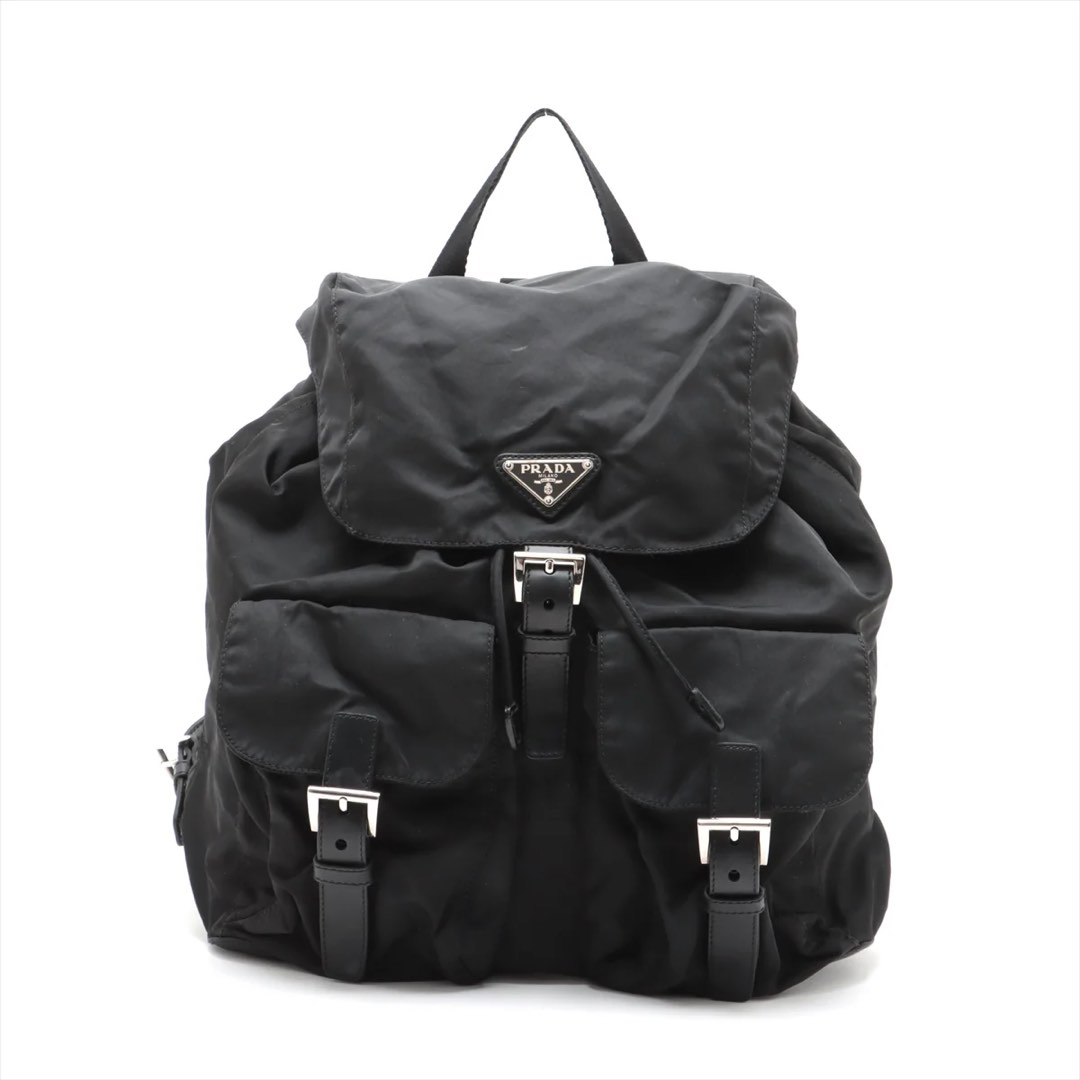 Prada Tessuto Backpack Black, Luxury, Bags & Wallets on Carousell