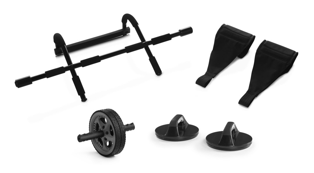 ProForm 6-in-1 Home Gym Kit with Pull-up Bar and Rotating Push-up ...