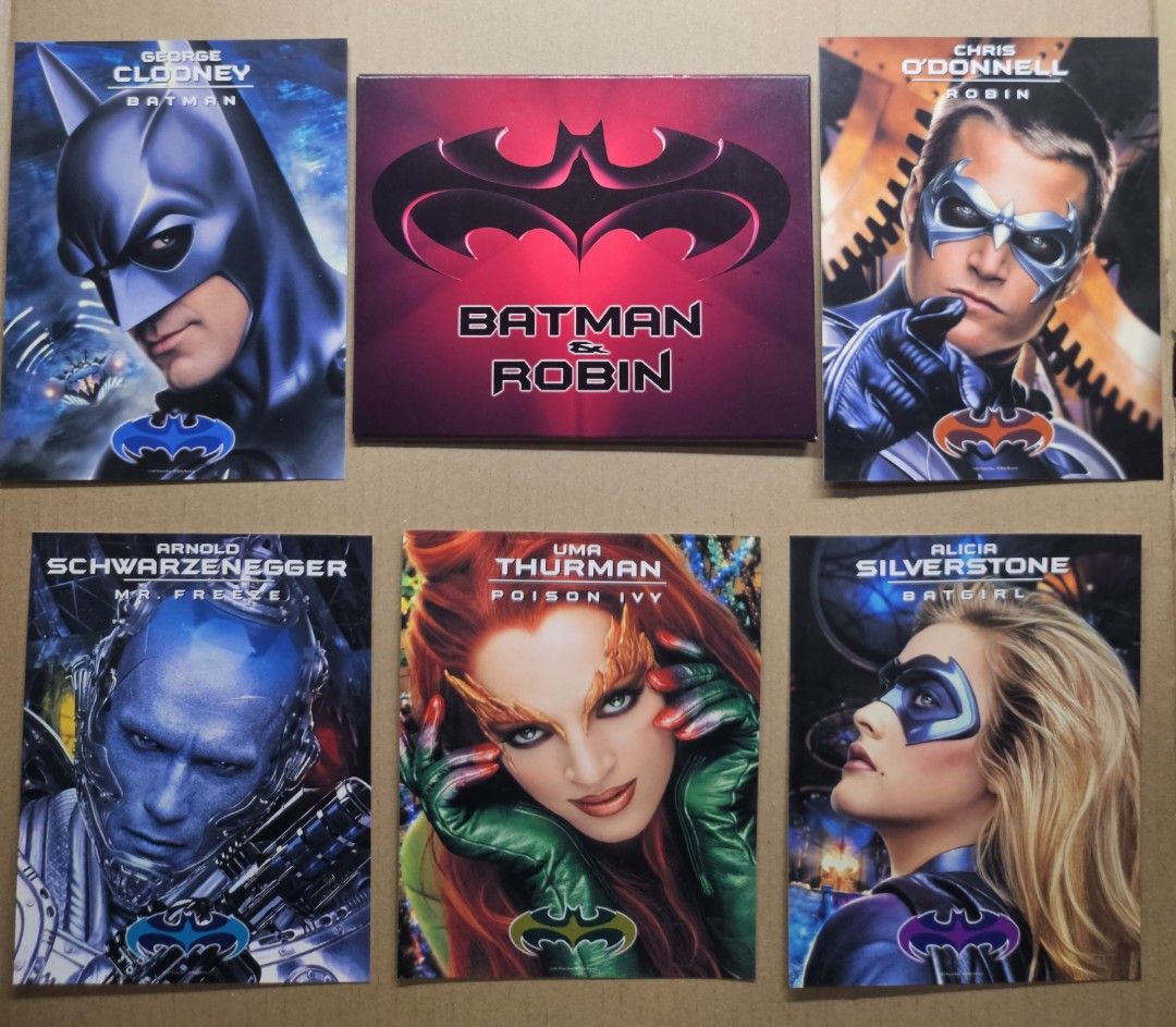 RARE! BATMAN & ROBIN (1997) PROMOTIONAL MOVIE POSTCARD SET (5-POSTCARD ...
