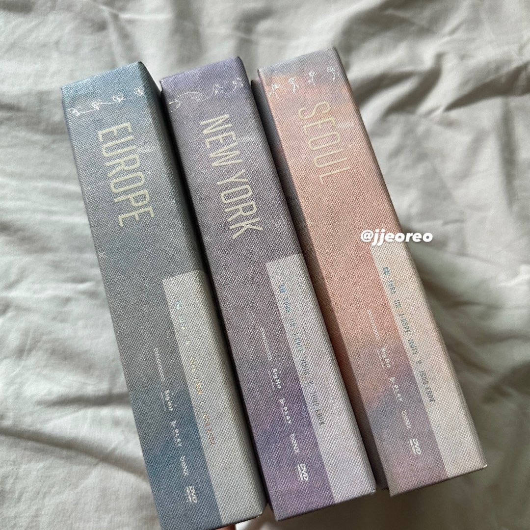 RM450 for all: bts love yourself seoul, new york & europe dvds, Hobbies ...