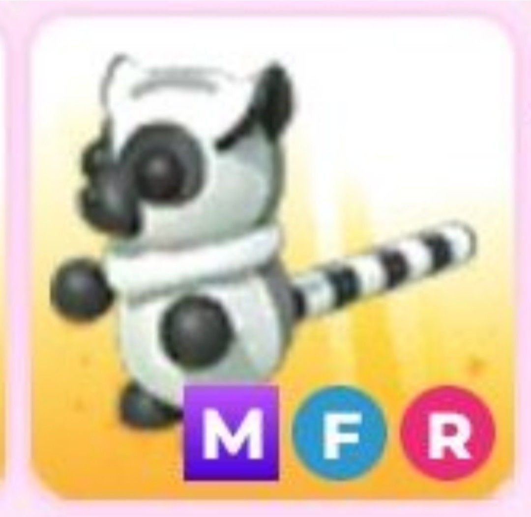 Roblox Adopt Me Mega Fly Ride Ring-Tailed Lemur Adopt Me MFR Ring ...