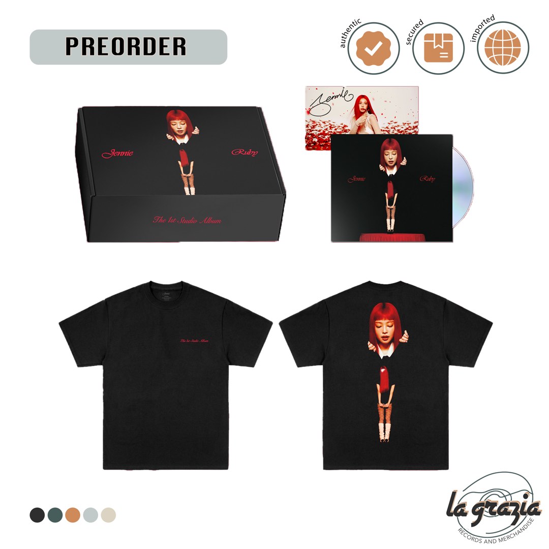 Ruby Signed CD + Tee Bundle Jennie Blackpink, Hobbies & Toys ...