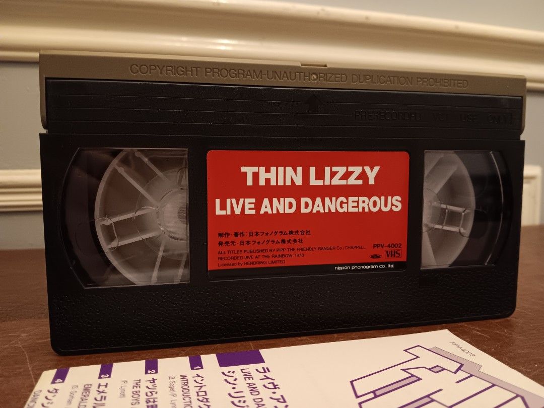 Thin lizzy VHS Video Tape, Hobbies & Toys, Music & Media, CDs & DVDs on ...