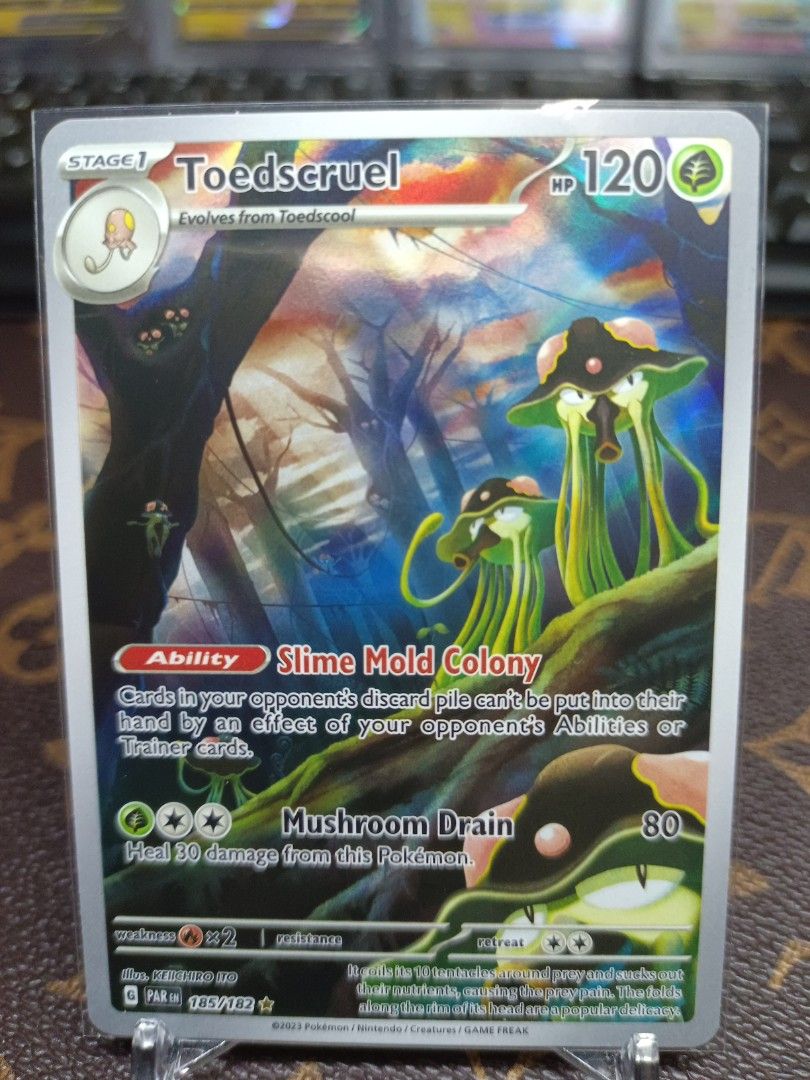 Toedscruel - 185/182 Illustration Rare Paradox Rift Pokemon Card 2023 ...